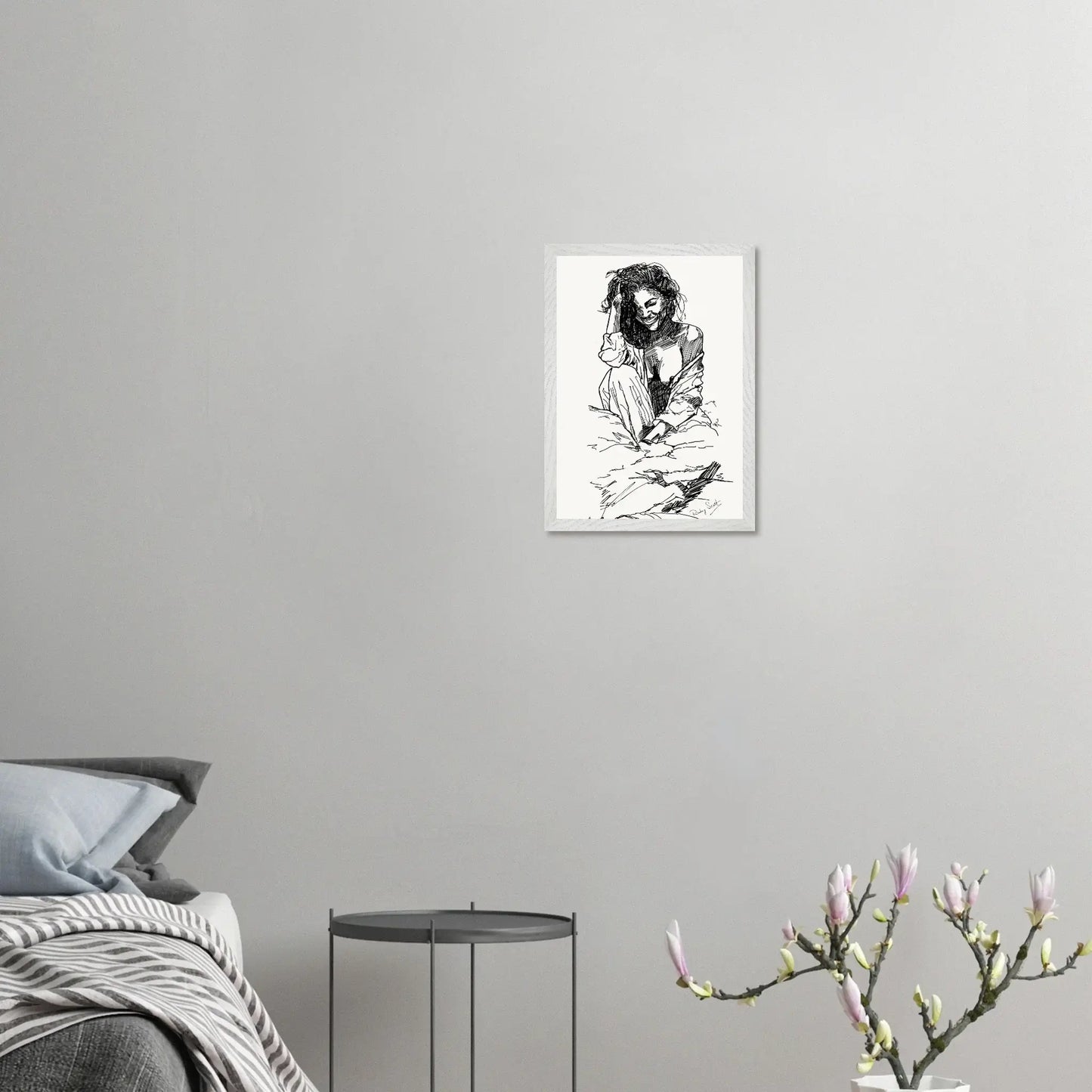 Sapphic Art - You're Making Me Blush Framed Print – Ruby Scott Lesbian ...